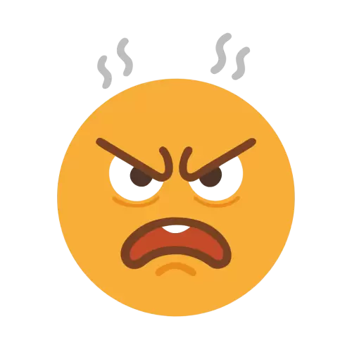 Angry Face Emoji Vector Free Emotion Icon | SVG, PNG Download