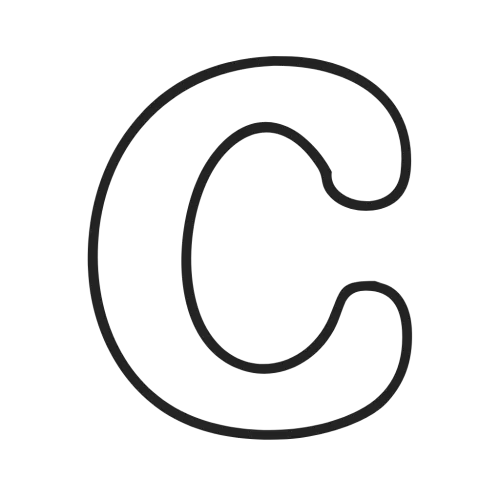 Letter C Icon Free Font Vector | SVG, PNG Download